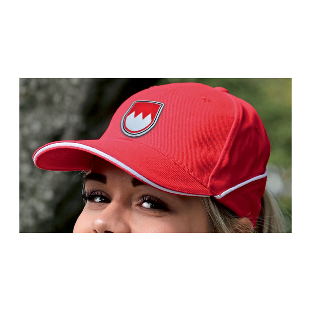 Franken Sportcap rot / weiß gestickt, 14,90